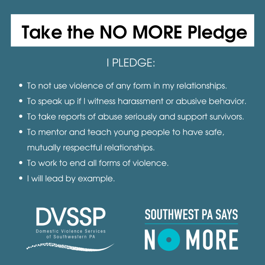 Domestic Violence Services of Southwestern PA pledges No More - Herald ...